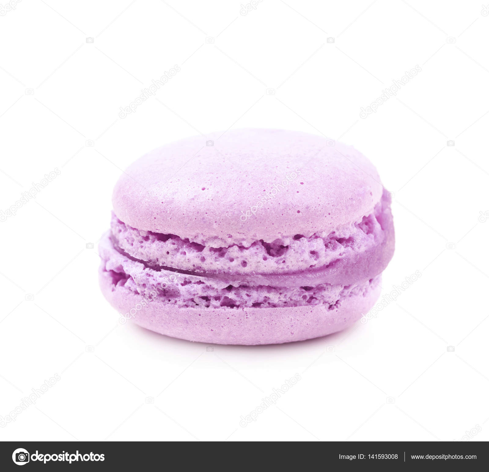 Single macaron cookie isolated Stock Photo by ©nbvf89 141593008