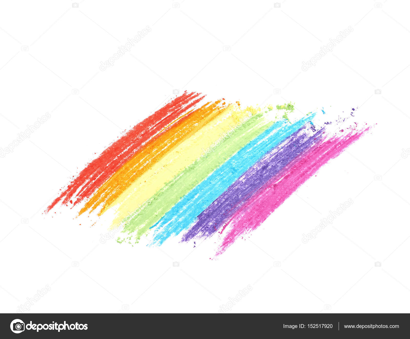 Rainbow gradient traces of pastel chalk Stock Photo by ©nbvf89 152517920