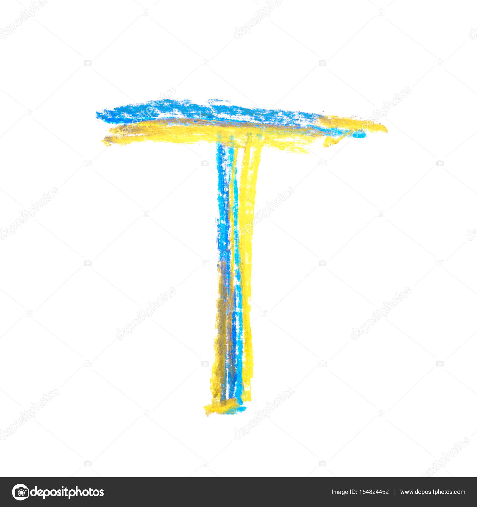 Single hand drawn letter isolated — Stock Photo © nbvf89 #154824452