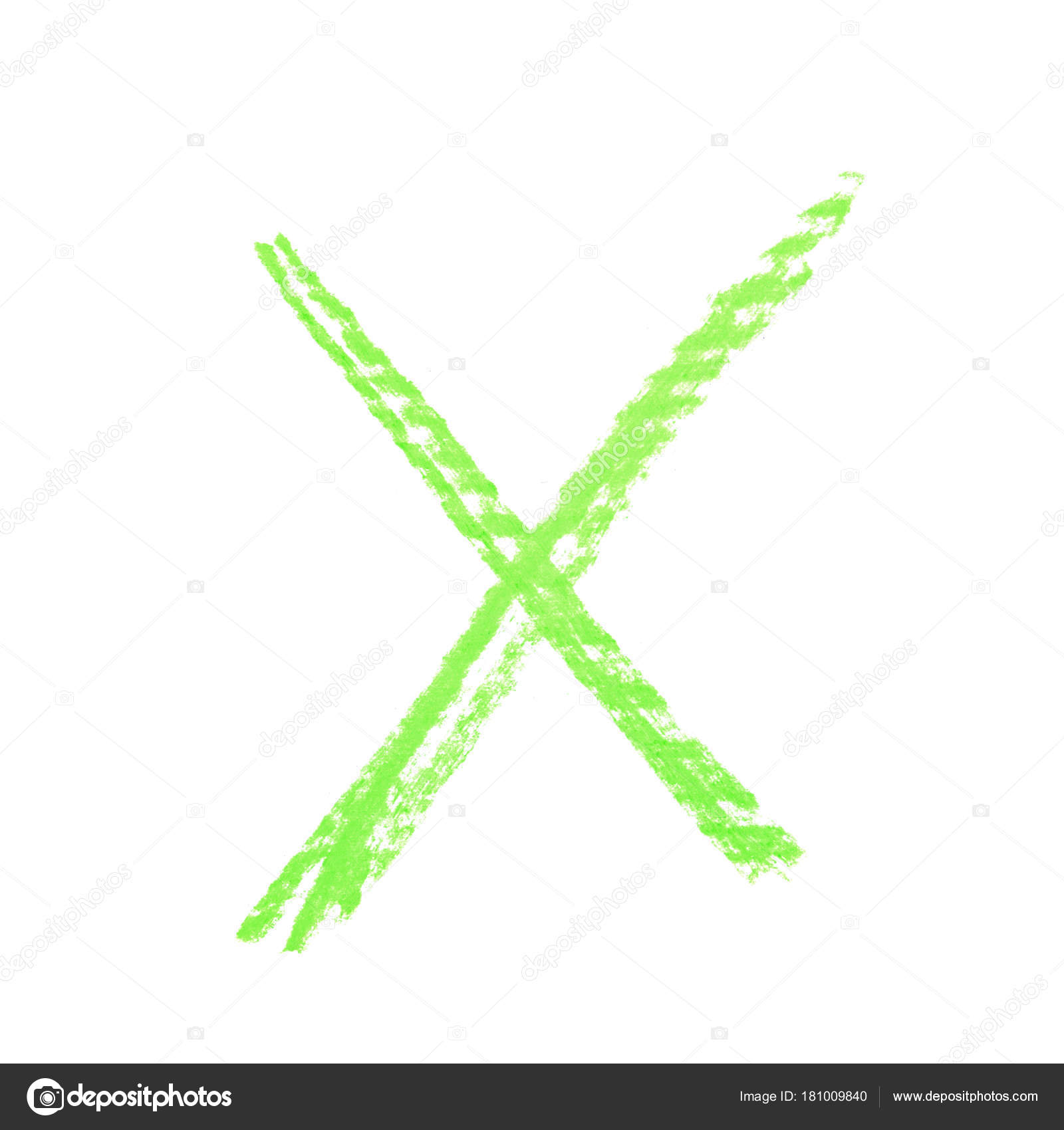 Hand drawn X mark isolated — Stock Photo © nbvf89 #181009840