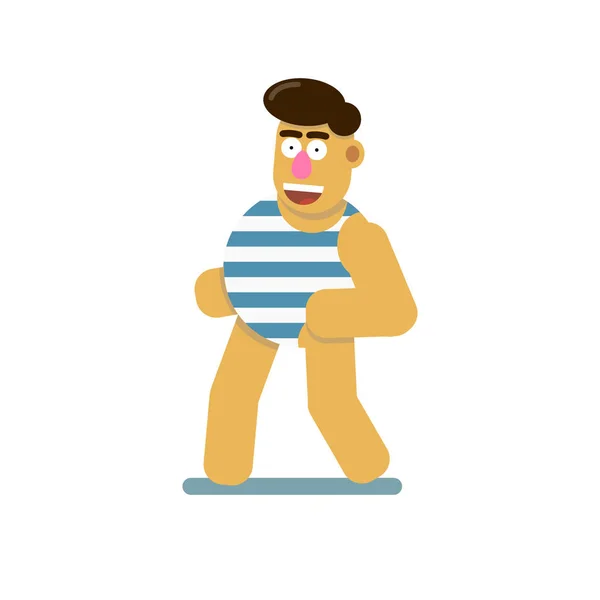 Weak man. Vector flat cartoon illustration Stock Vector Image by ... Weak man. Vector flat cartoon illustration Stock Vector Image by ...