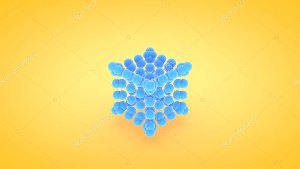 Ilustraci n de matriz at mica de cubo isom trico, representaci n 3D 2024