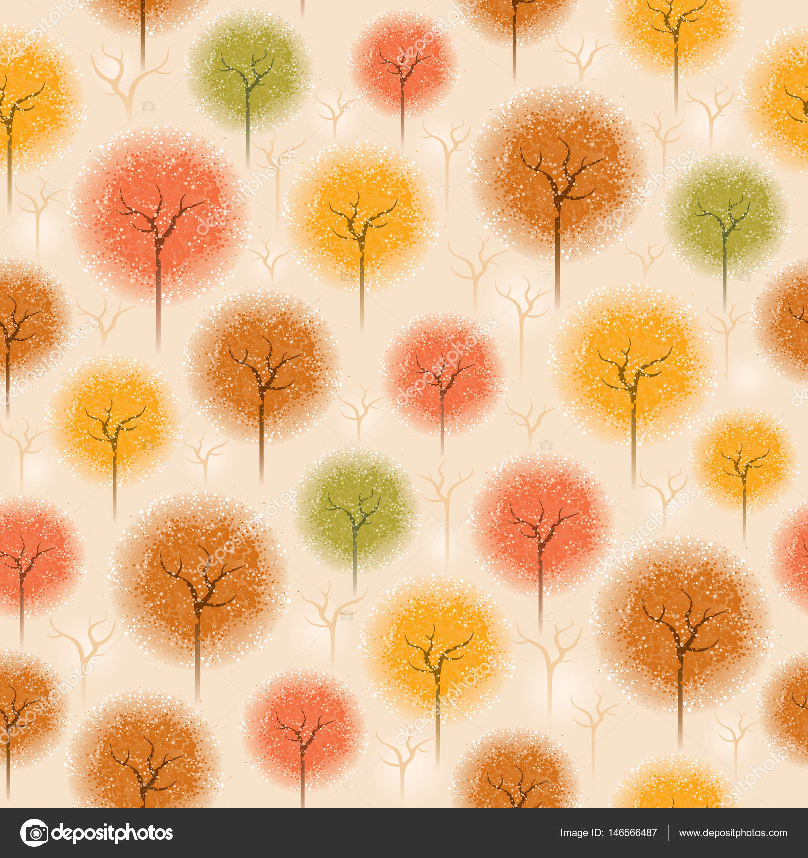 Autumn colorful tress — Stock Vector © ori-artiste #146566487