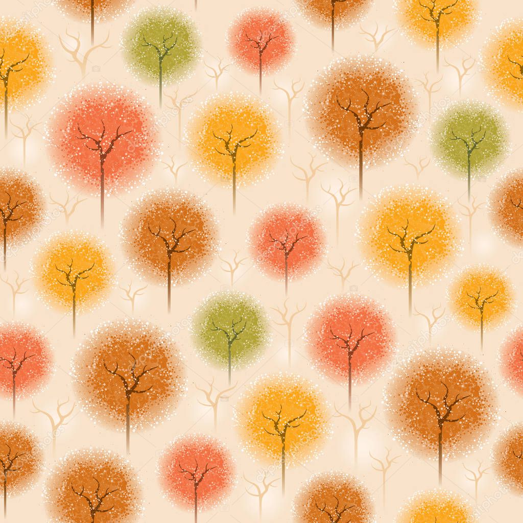 Autumn colorful tress — Stock Vector © ori-artiste #146566487