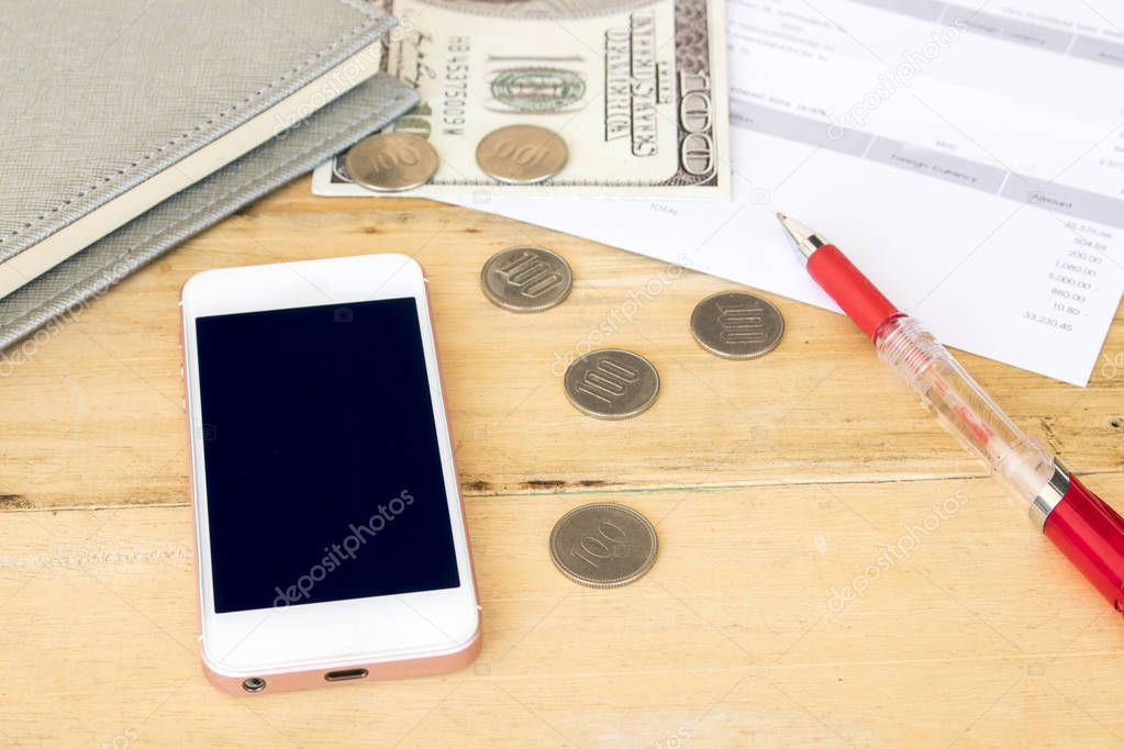 documento tarjeta de crédito mensual de gastos de cheques bancarios con ...