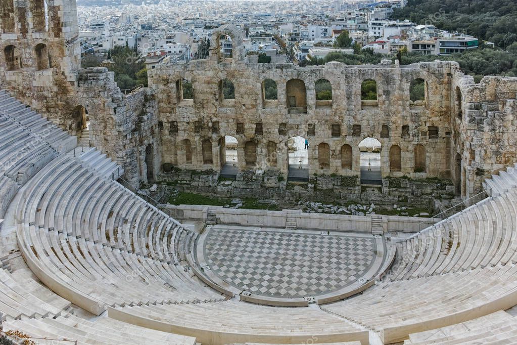 Odeón de Herodes Atticus en la Acrópolis de Atenas, Ática 2024