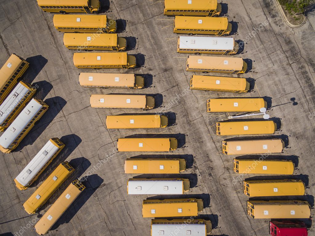 Yellow School Busses top view. — Stock Photo © marchello74 #125542556