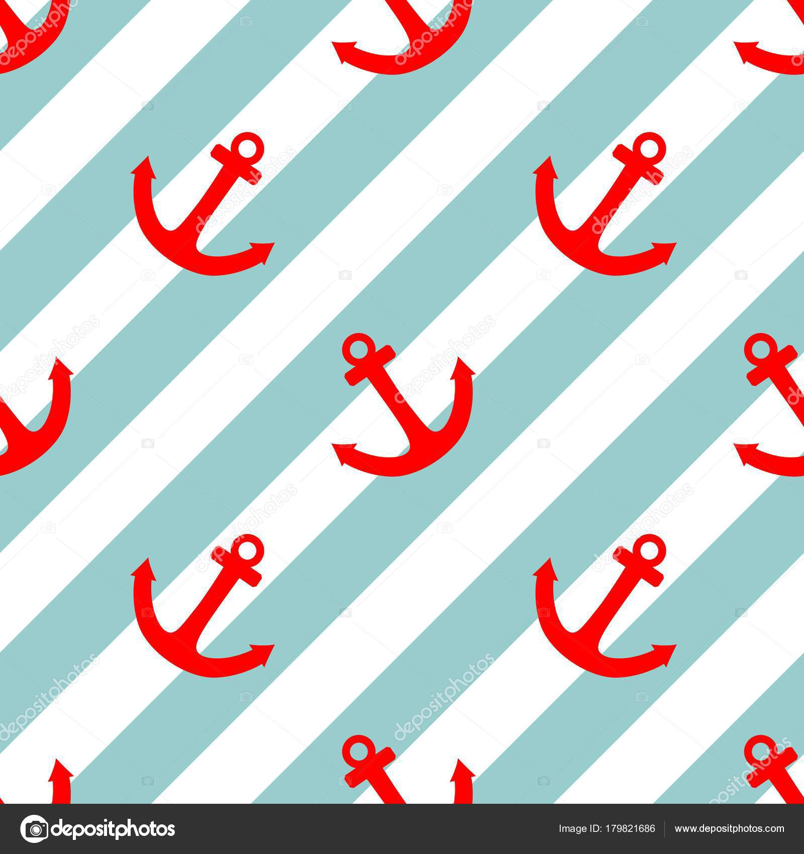 Red Anchor Background