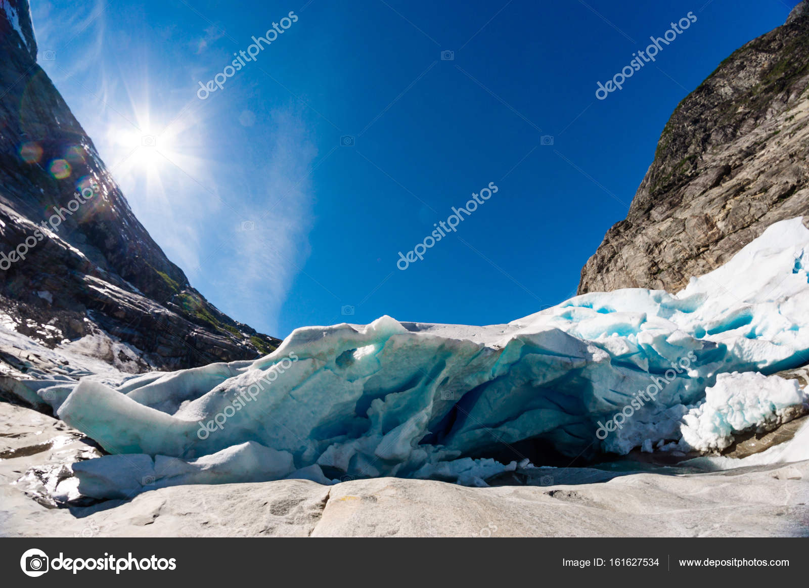 Nigardsbreen - Jostedalsbreen glacier in Norway — Stock Photo ...