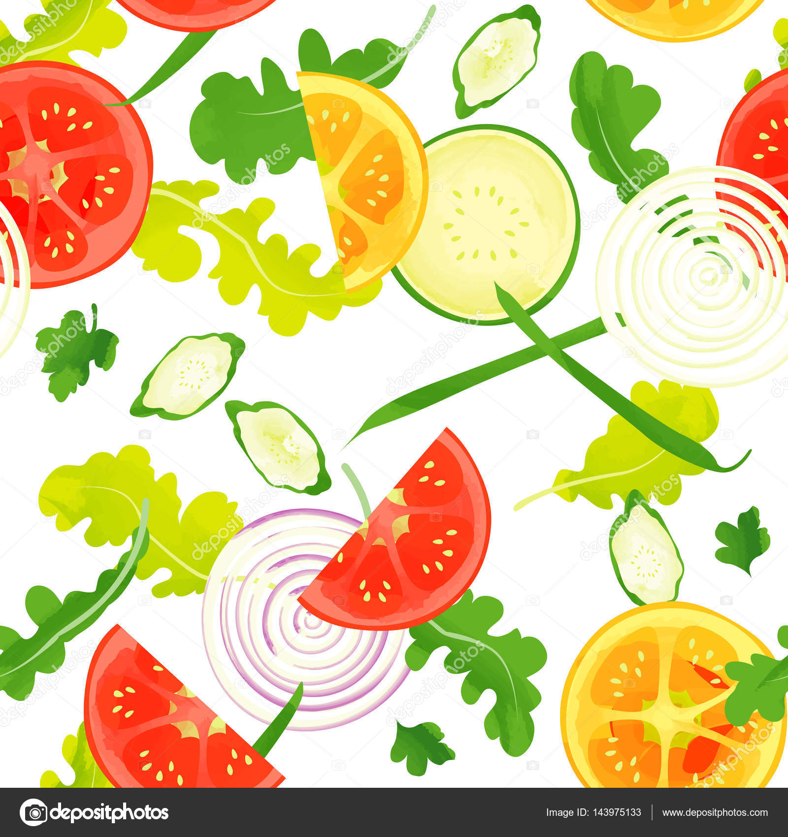 Seamless pattern of vegitables Stock Vector Image by ©master@sacco ...