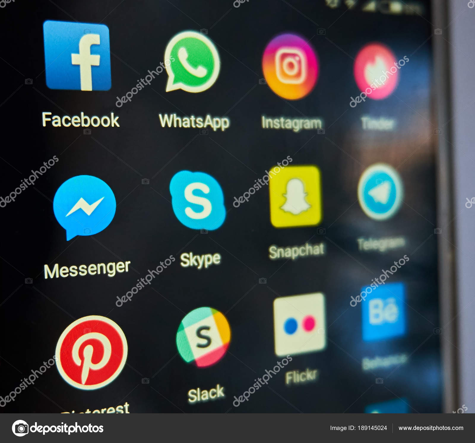 Modern communication social applications – Stock Editorial Photo ...