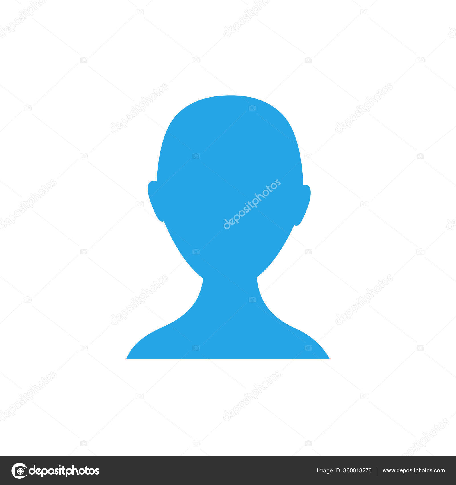 Avatar Anónimo Cara Neutral Género Silueta Cabeza Incógnito Vector de ...