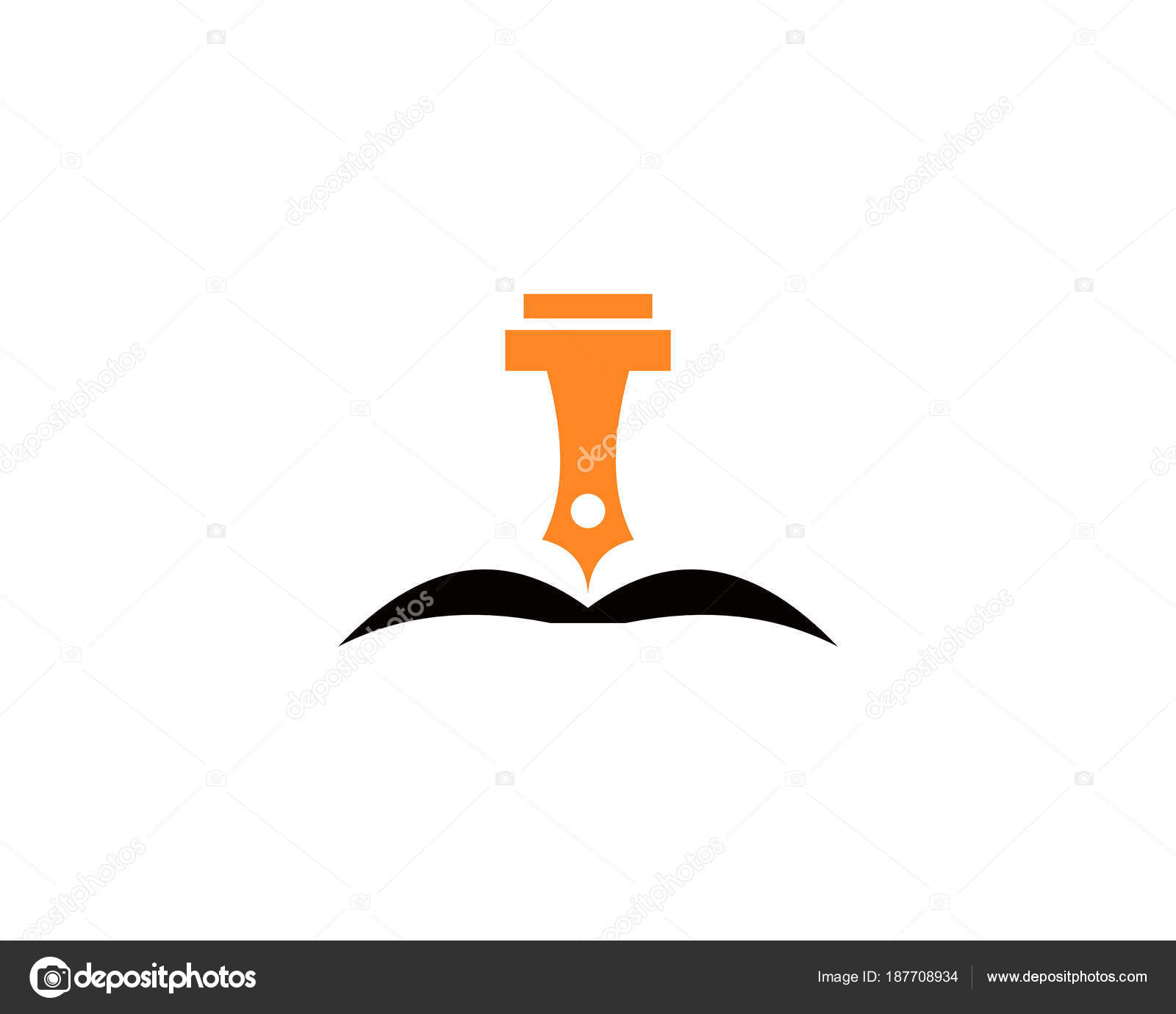 Logo escritor Vector de stock #187708934 de ©meisuseno@gmail.com