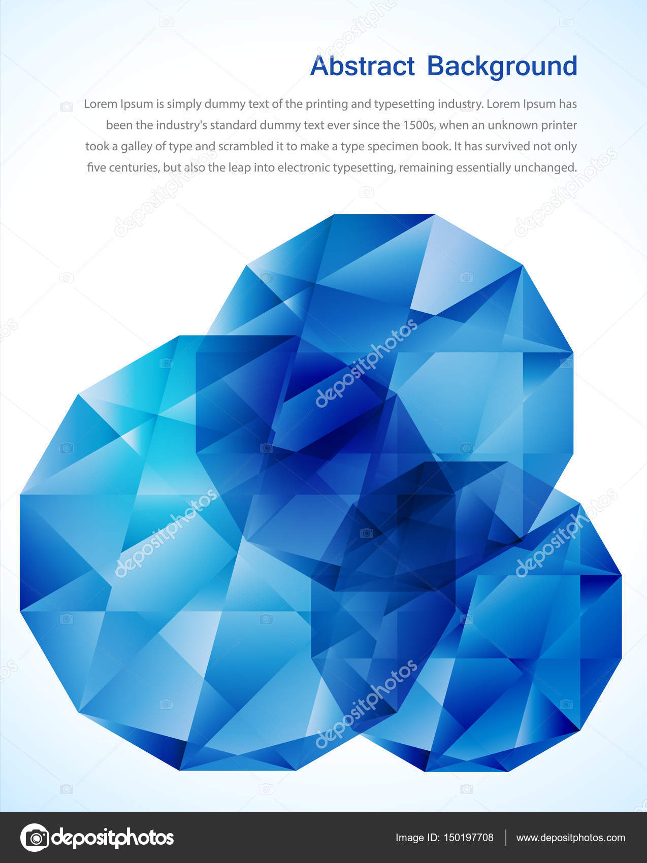 Abstract gem and blue ice — Stock Photo © ikatod #150197708
