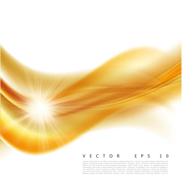 Vector illustration of an abstract orange wavy background, smooth ...