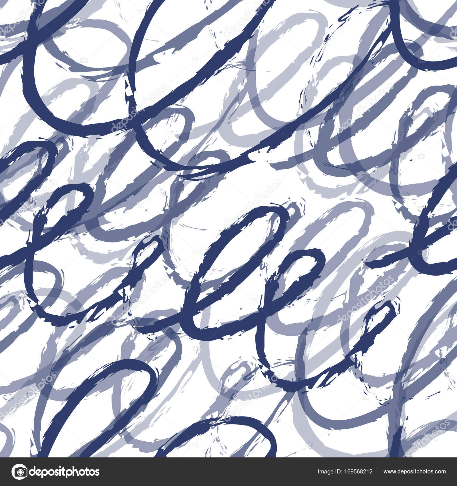 Seamless abstract blue wave pattern background Stock Vector Image by ...