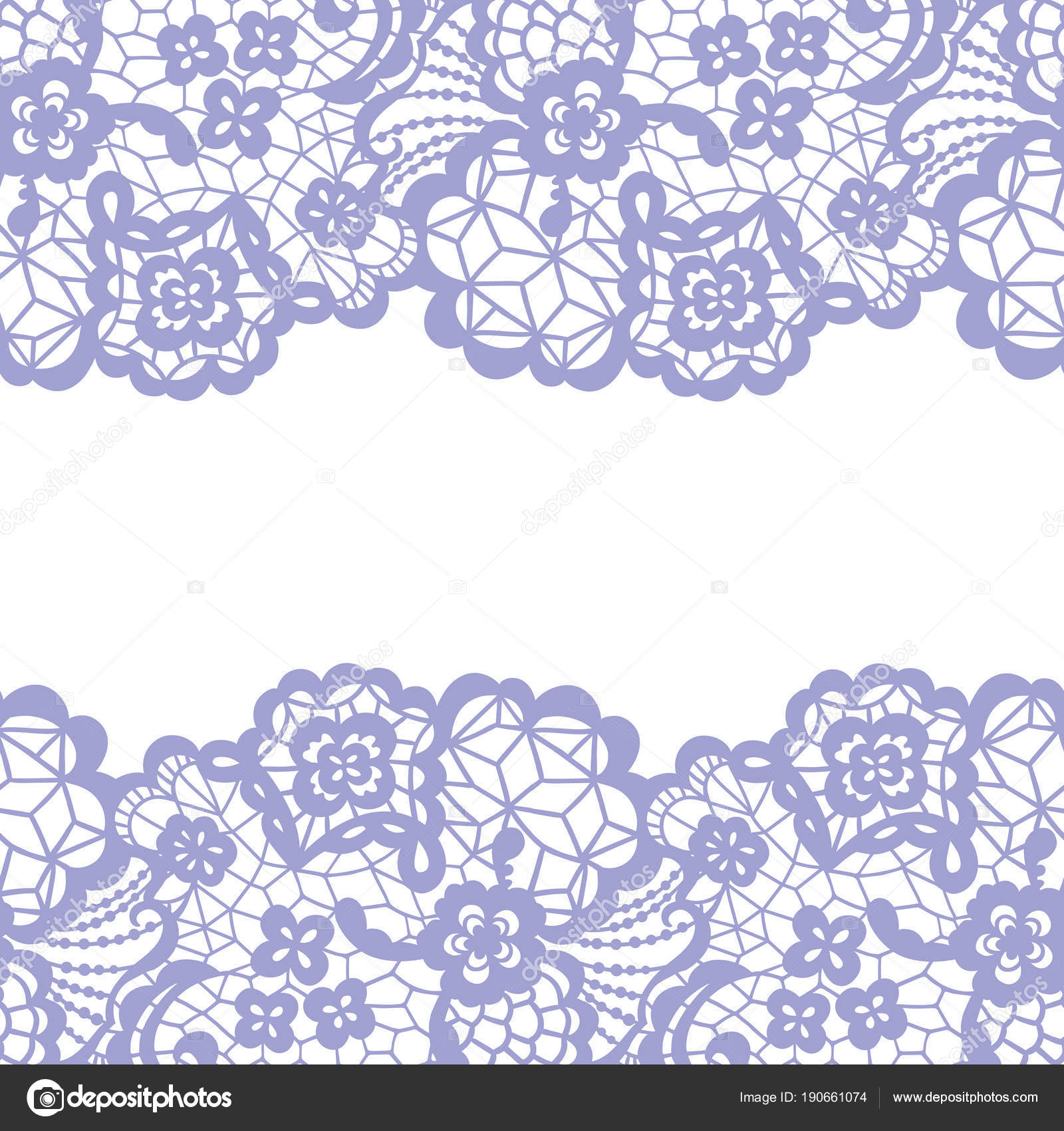 Seamless lace border. Invitation card. Stock Vector Image by ©comotom0 ...