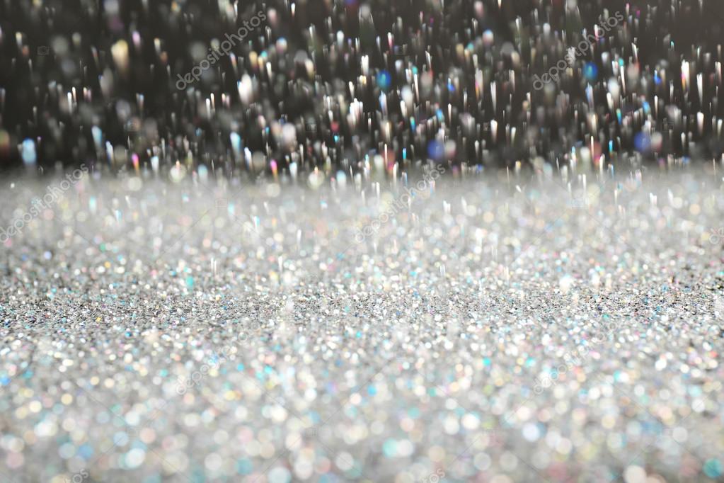 Shining silver sparkles and grey background Stock Photo by ©belchonock ...