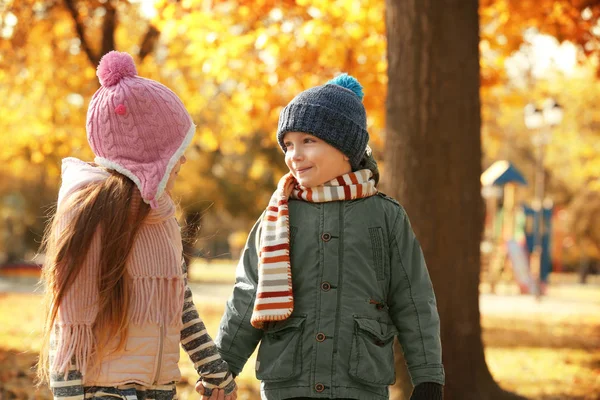 Children Walking Park Stock Photo by ©belchonock 130784092