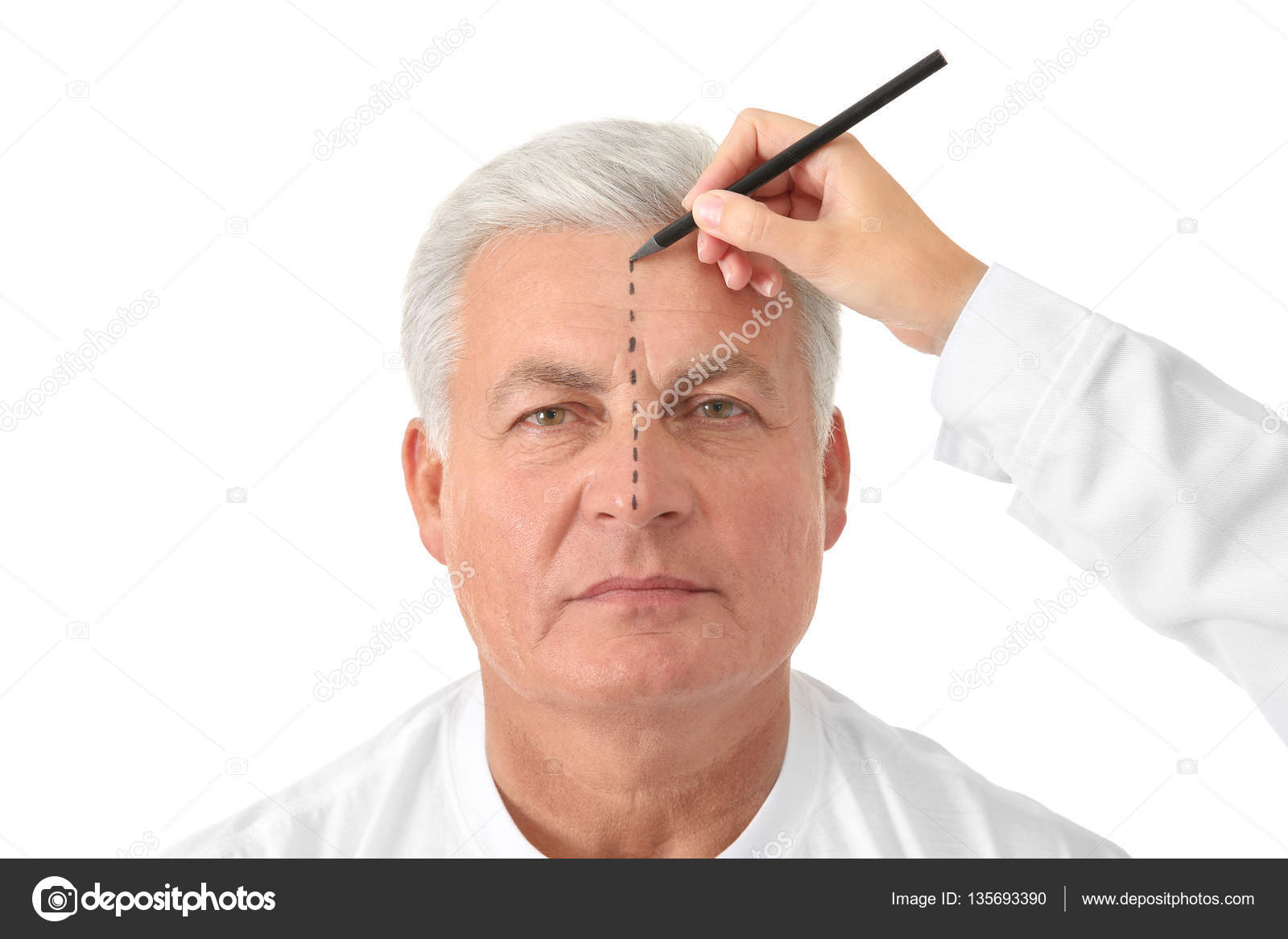 Hand drawing correction line — Stock Photo © belchonock #135693390