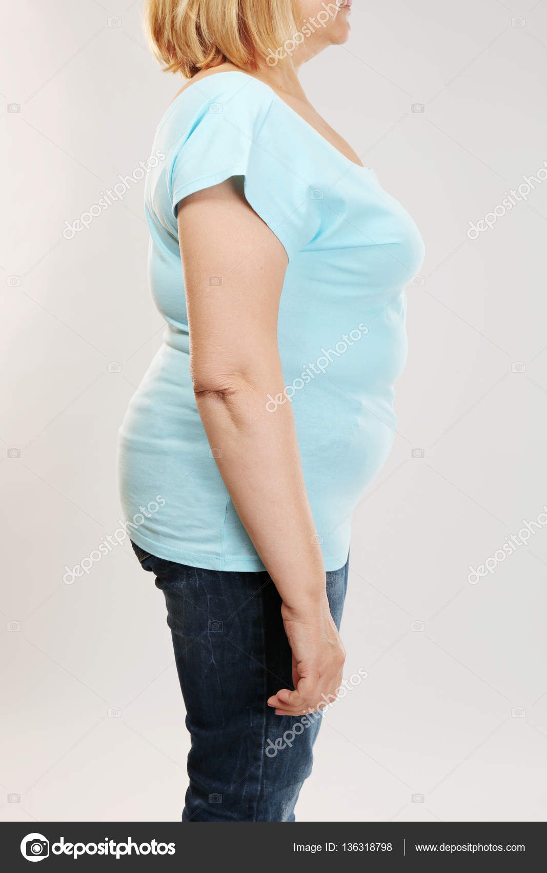 Stout adult woman Stock Photo by ©belchonock 136318798