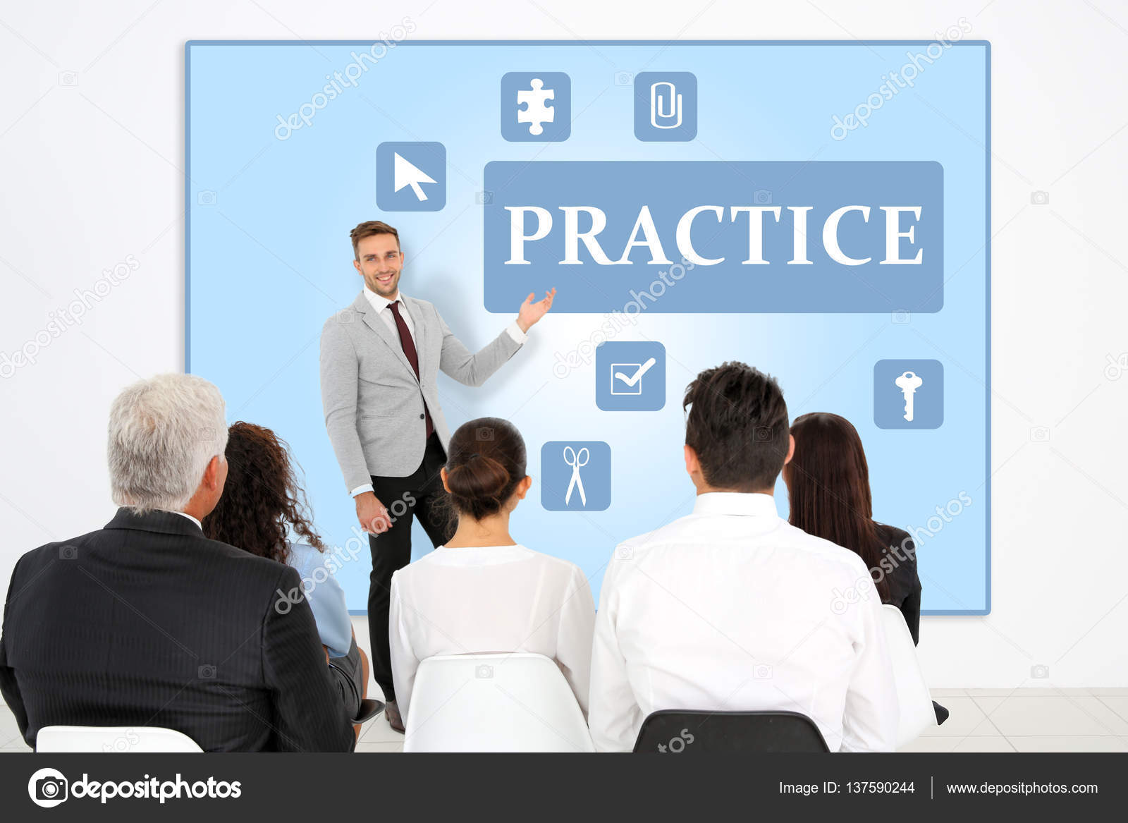 Business Conference Business Coaching Development Concept Word Practice ...