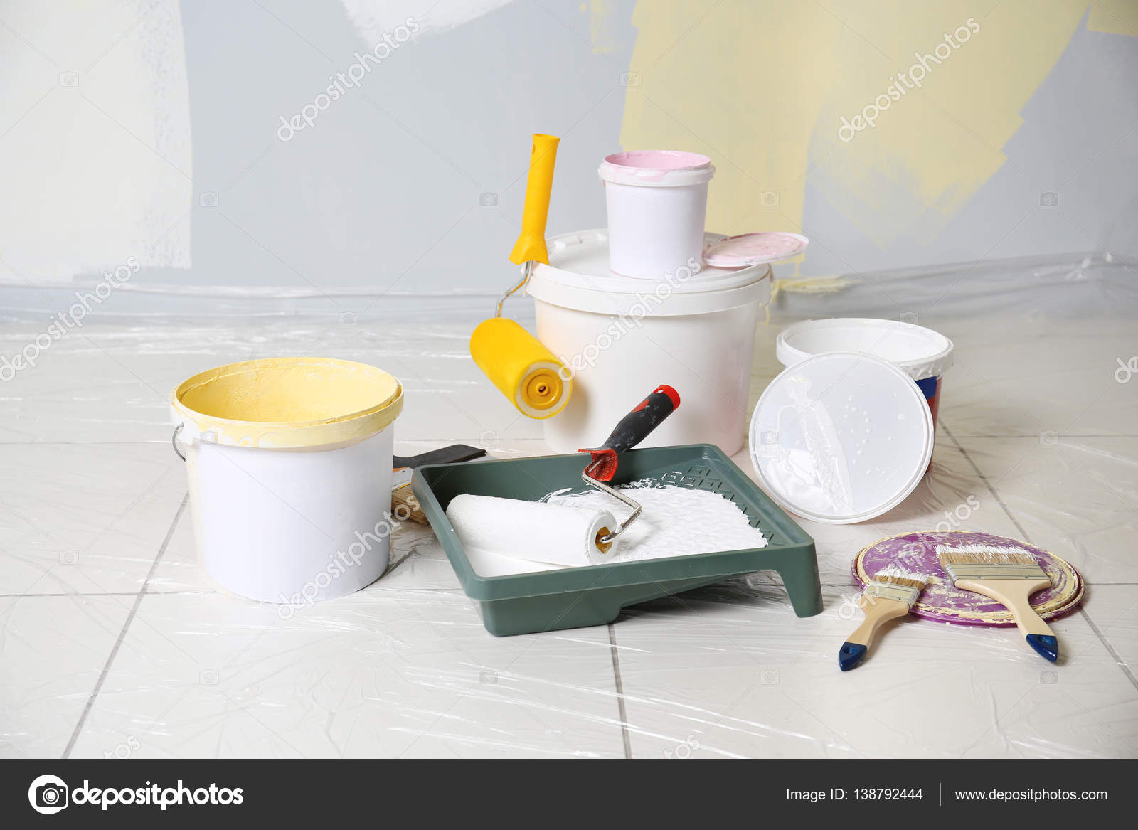 Set of painter tools — Stock Photo © belchonock #138792444