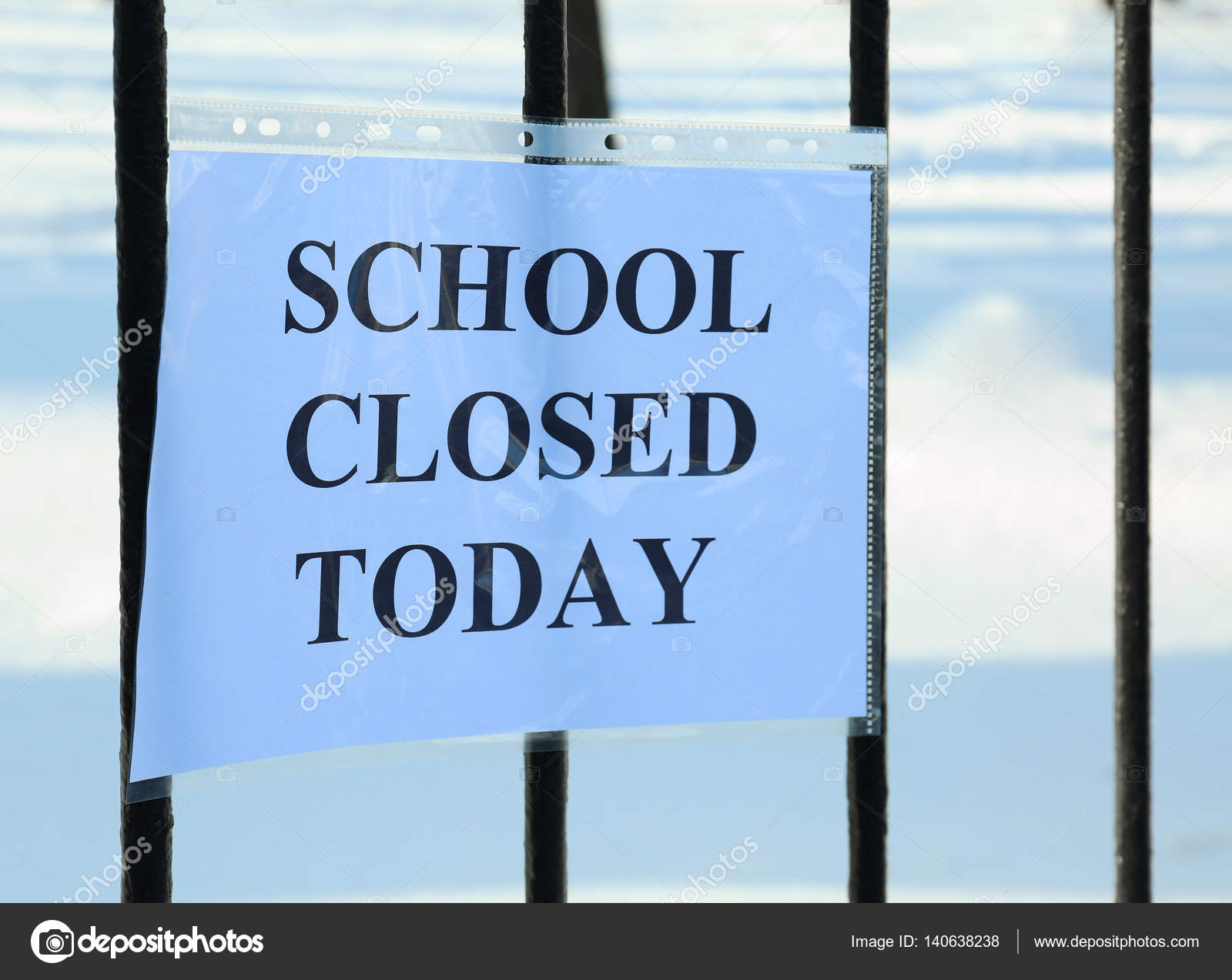 School Closed Sign