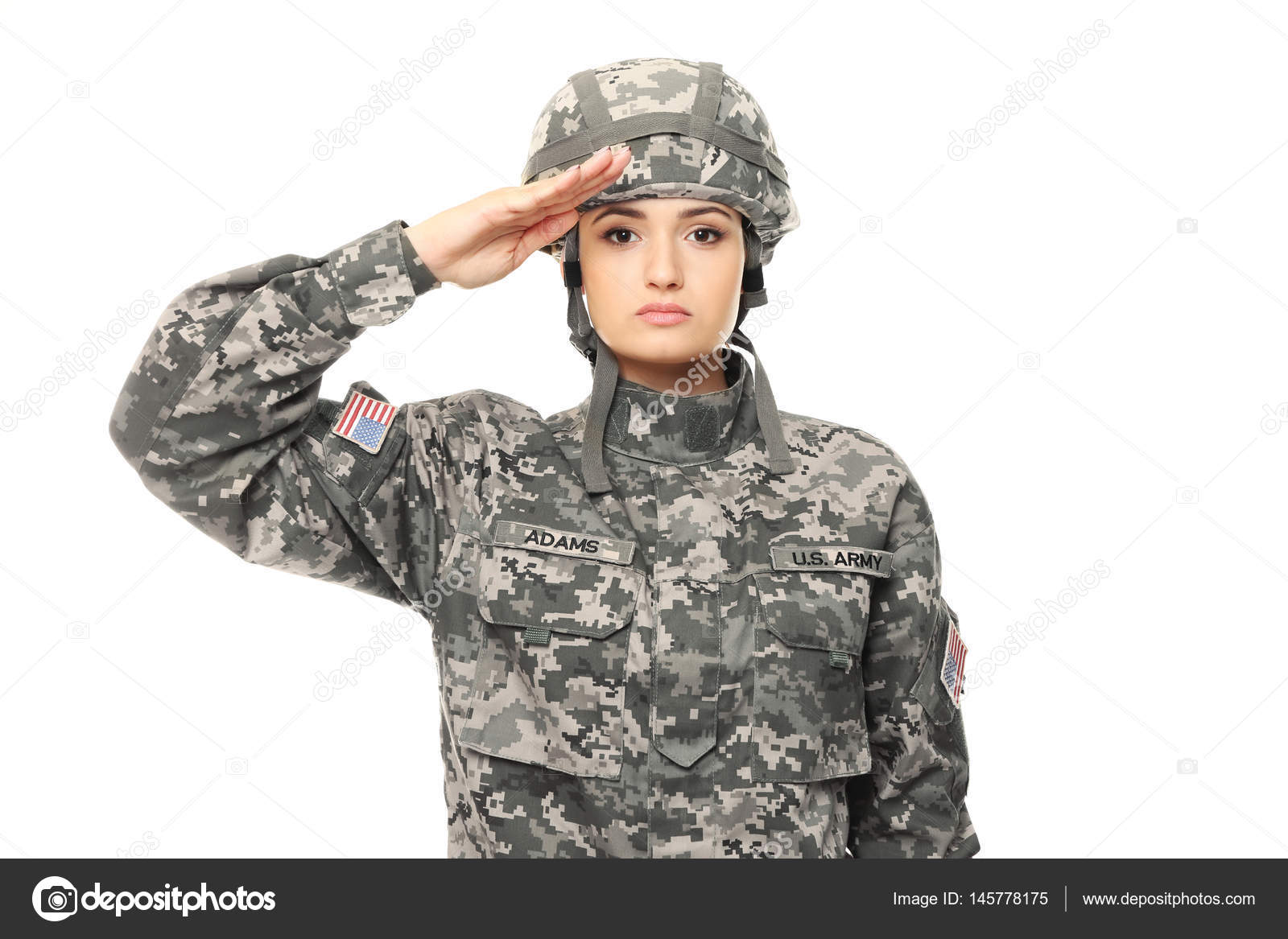 Pretty female soldier Stock Photo by ©belchonock 145778175