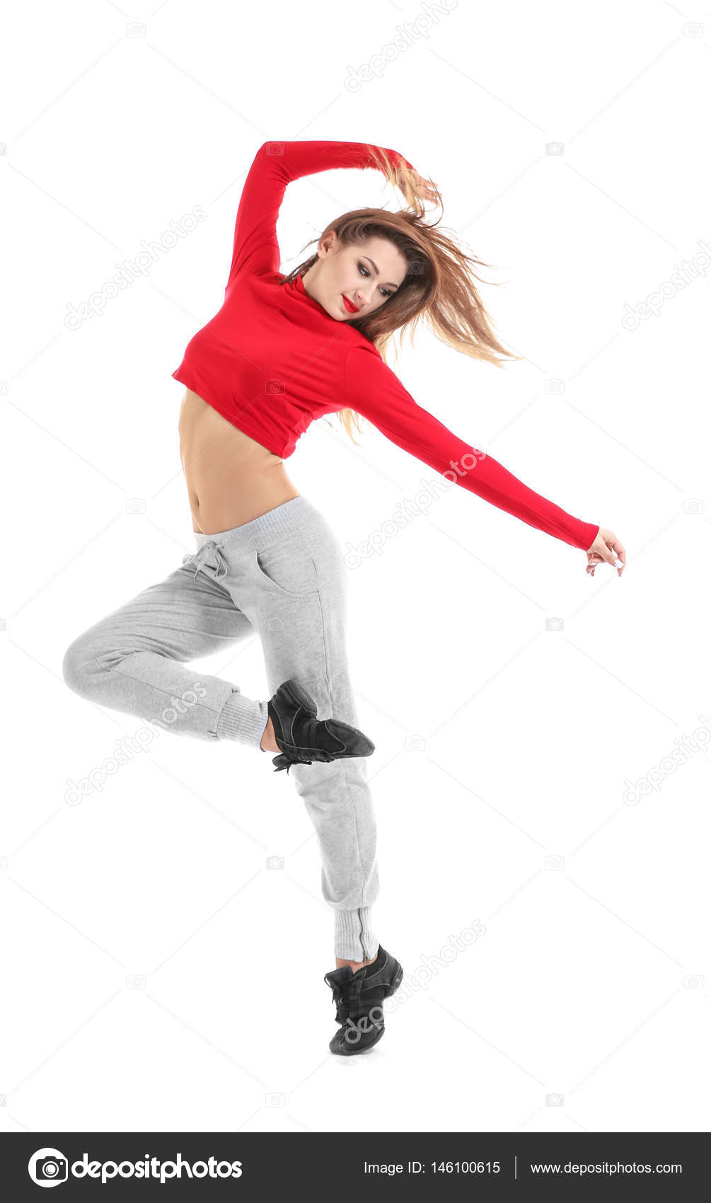Hip hop dancer dancing Stock Photo by ©belchonock 146100615