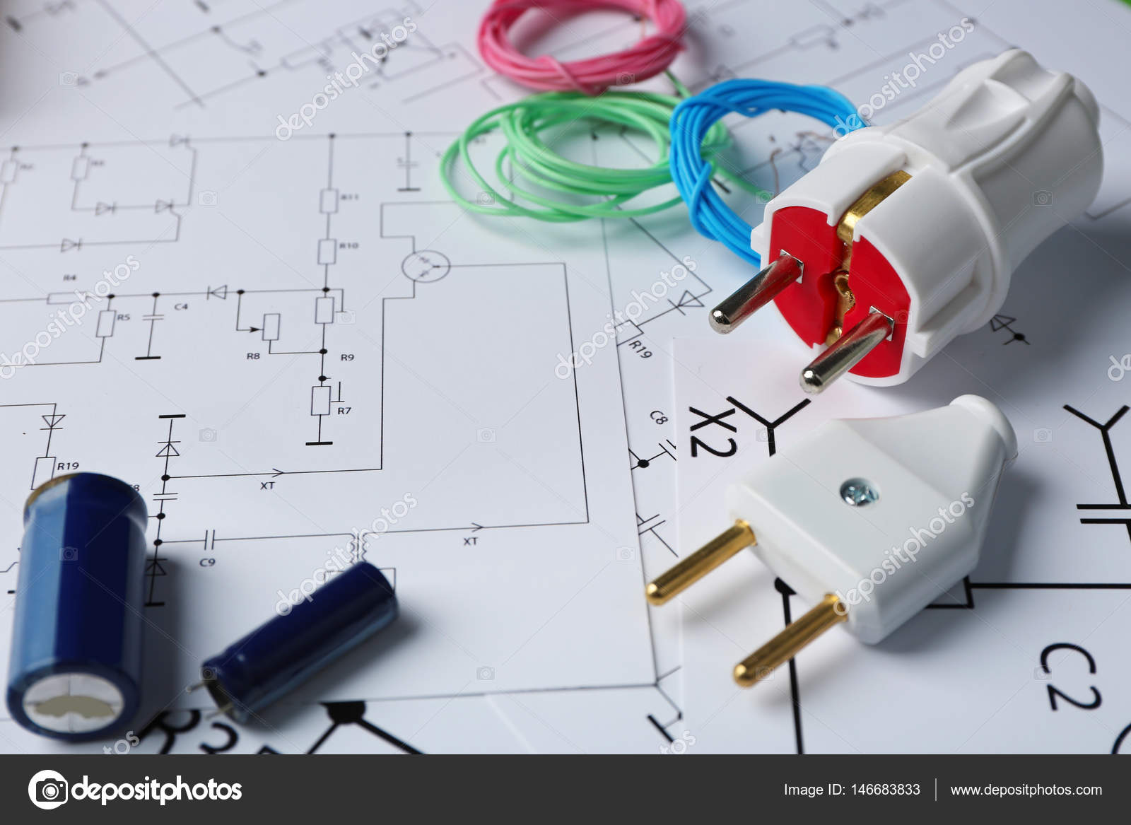 Different electrical tools Stock Photo by ©belchonock 146683833