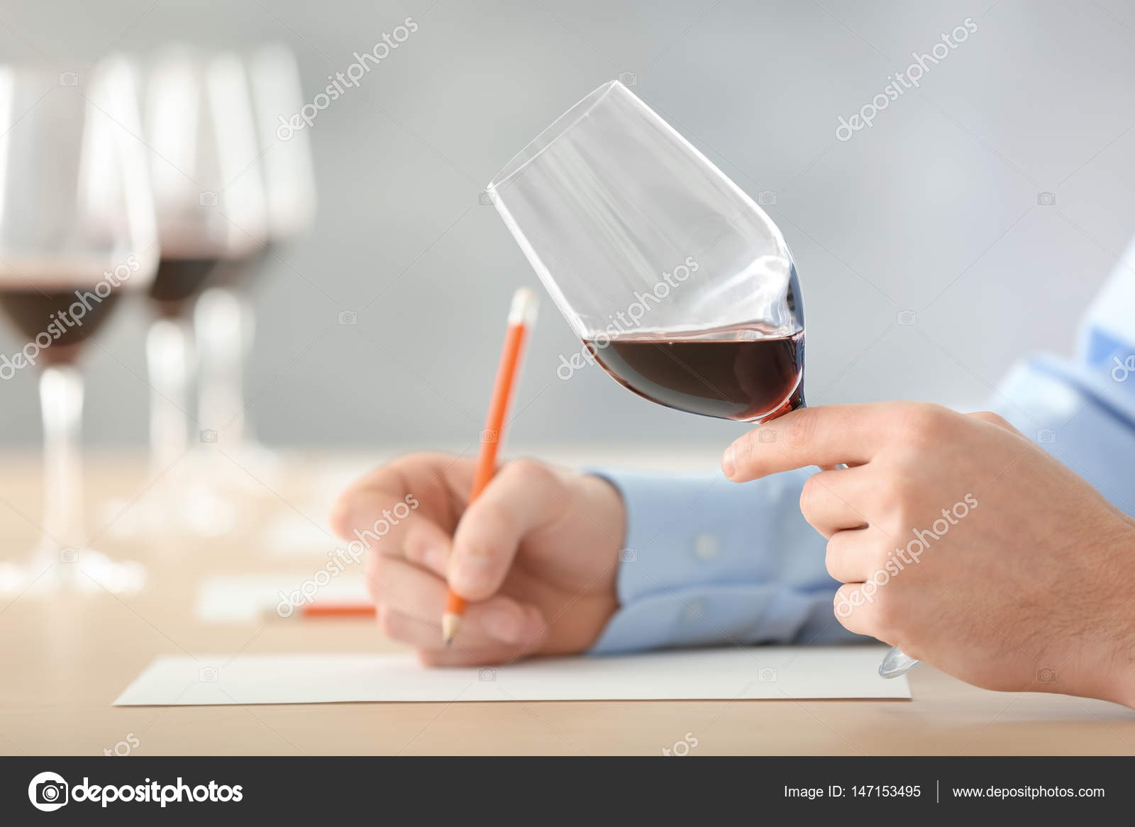 Sommelier estimating red wine Stock Photo by ©belchonock 147153495 Sommelier estimating red wine Stock Photo by ©belchonock 147153495