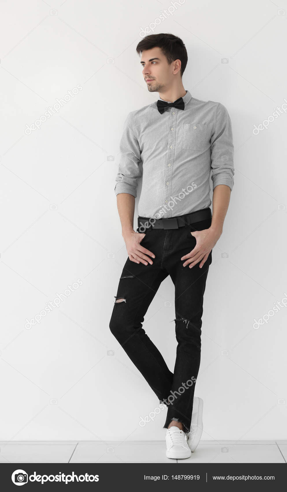 Handsome stylish young man — Stock Photo © belchonock #148799919
