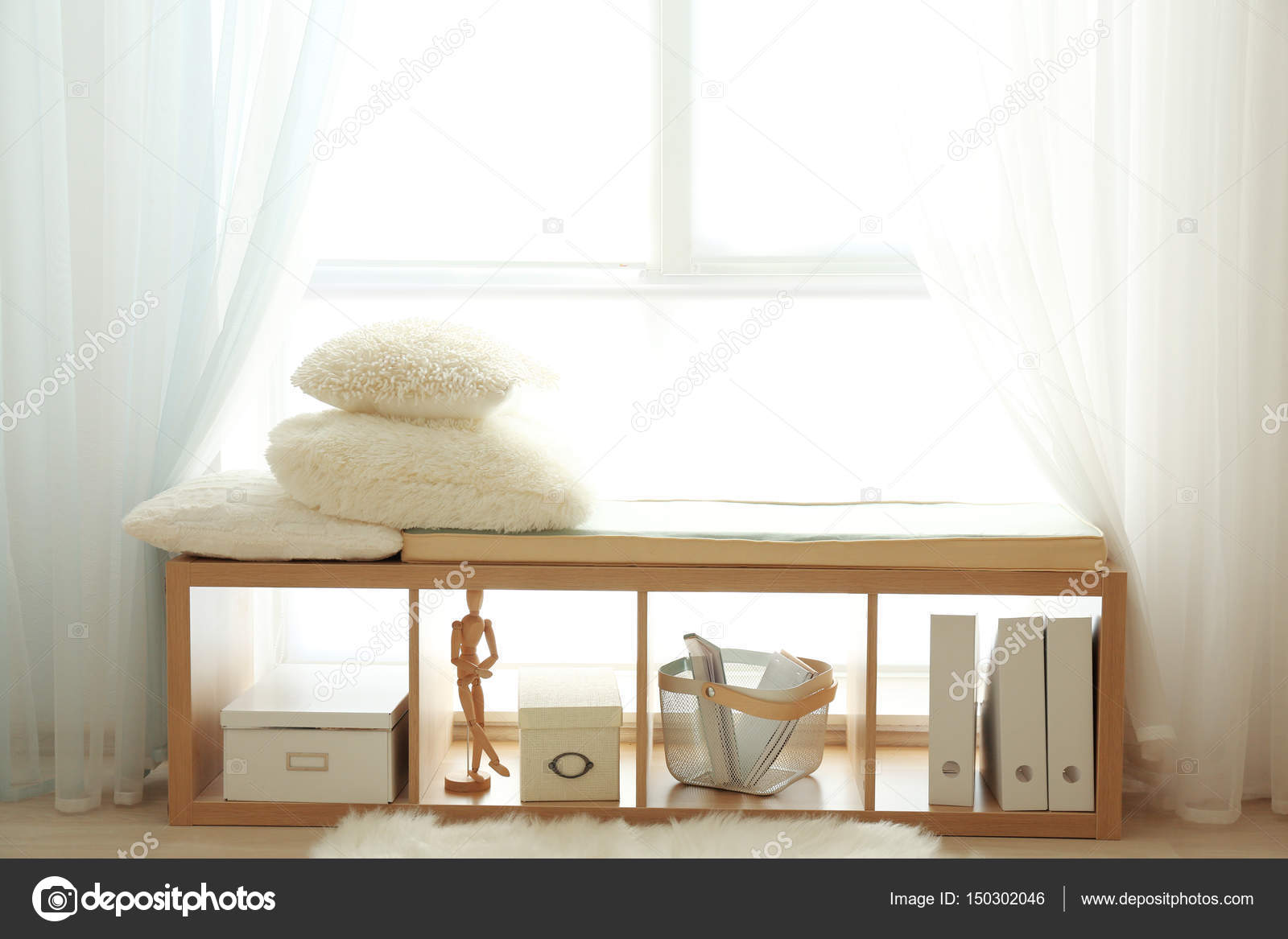 Place for rest near window — Stock Photo © belchonock #150302046