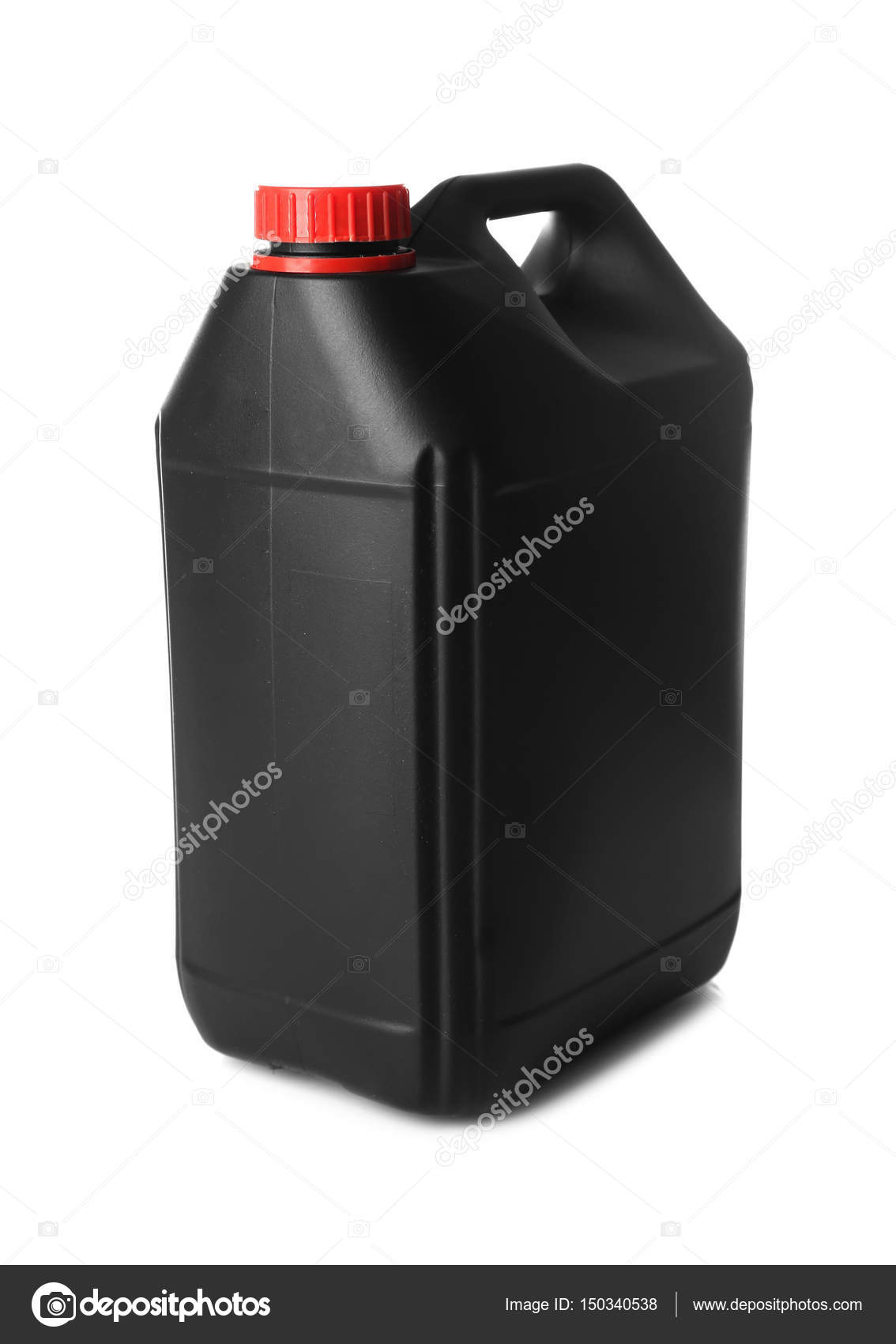 Black plastic jerrycan Stock Photo by ©belchonock 150340538