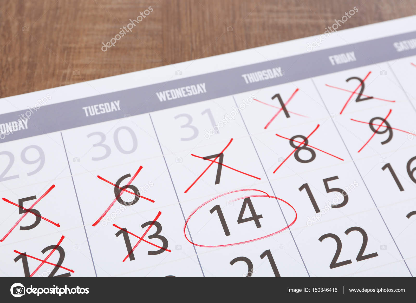 Circled date in calendar Stock Photo by ©belchonock 150346416 Circled date in calendar Stock Photo by ©belchonock 150346416