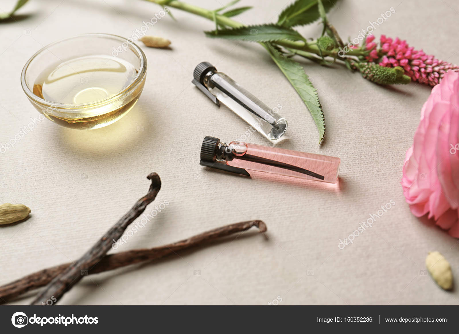 Beautiful composition with perfume ⬇ Stock Photo, Image by © belchonock ...