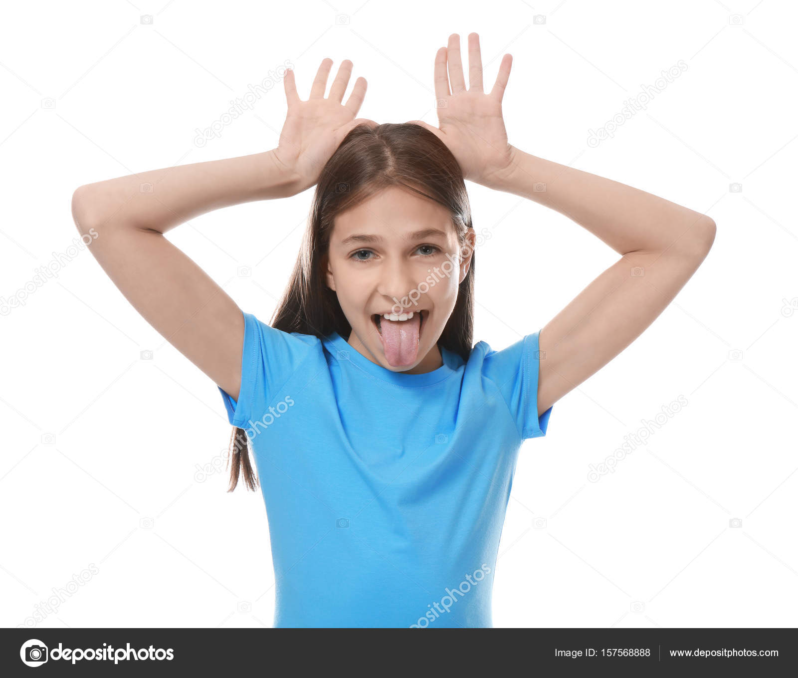 Cute funny girl Stock Photo by ©belchonock 157568888