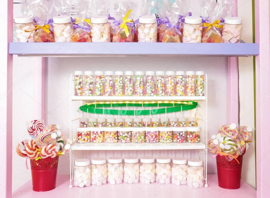 Sweets at candy shop — Stock Photo © belchonock #160686066
