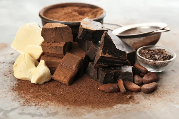 Composition of cocoa products Stock Photo by ©belchonock 153730632