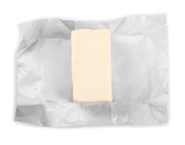 Wrapping with piece of butter Stock Photo by ©belchonock 162227304