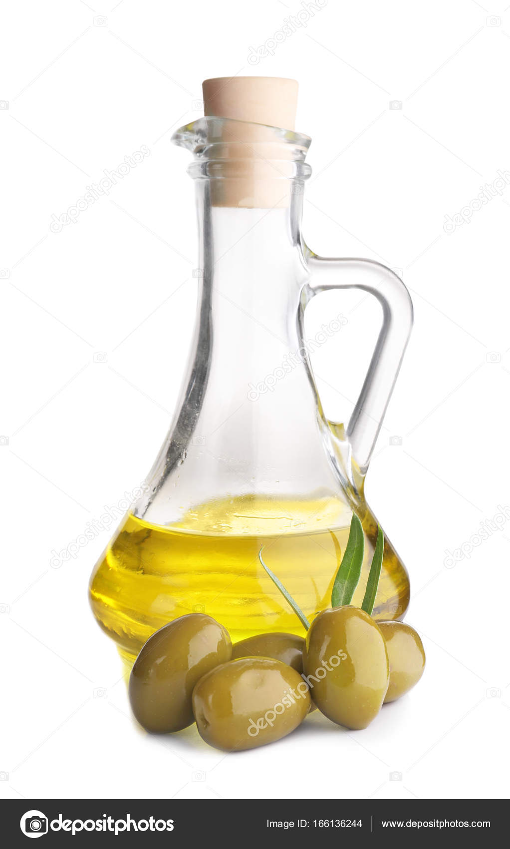 Pitcher with olive oil Stock Photo by ©belchonock 166136244