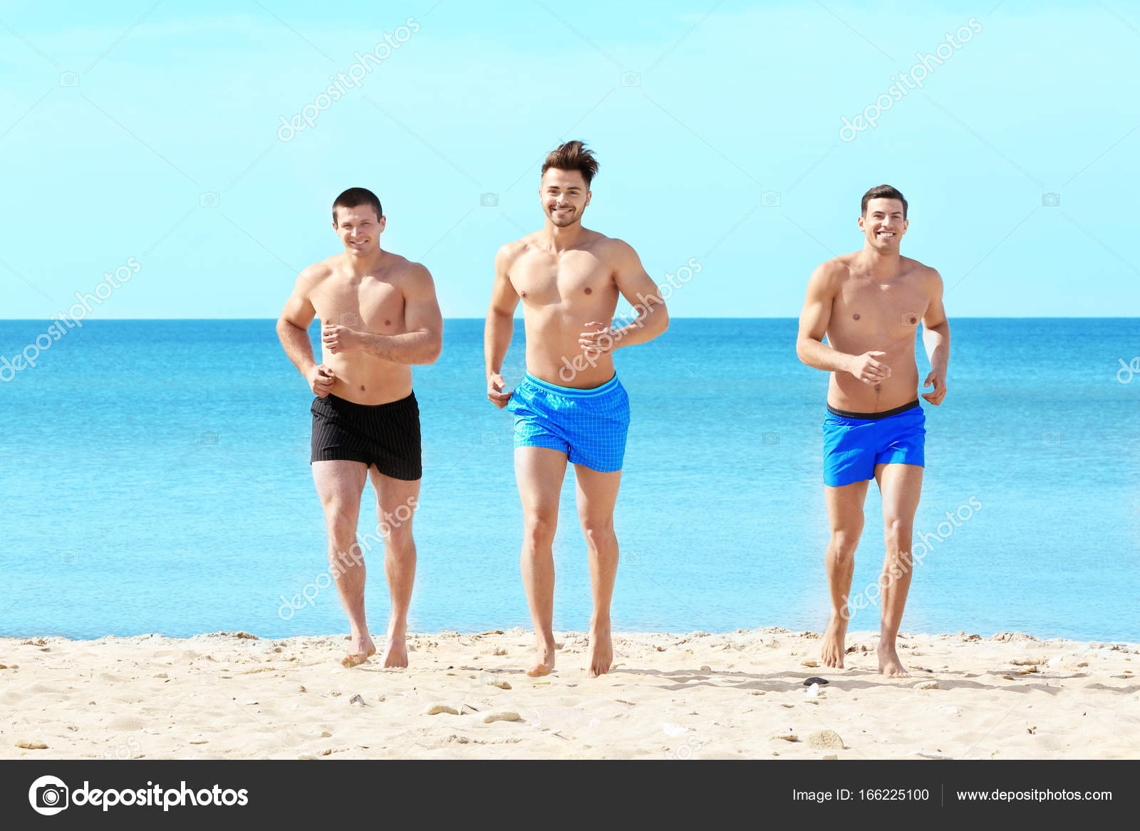 Man Jogging Beach