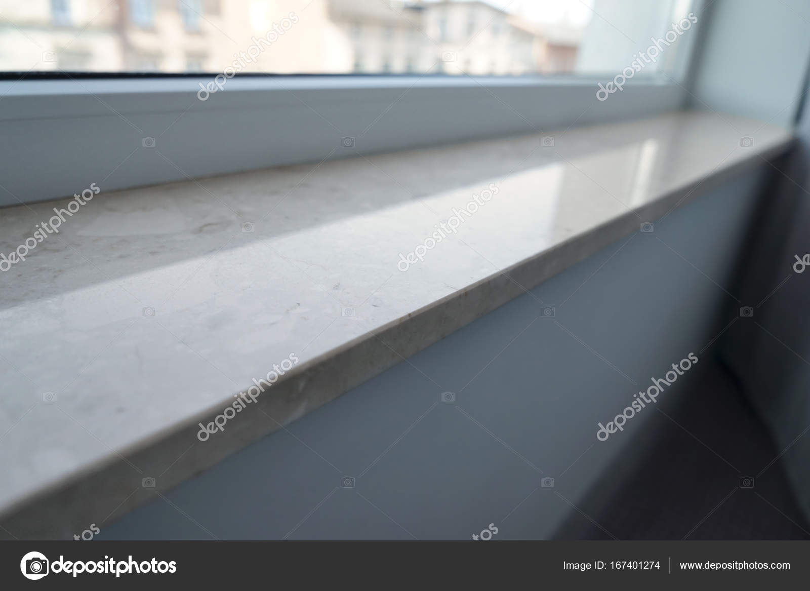 Modern window sill, close up Stock Photo by ©belchonock 167401274