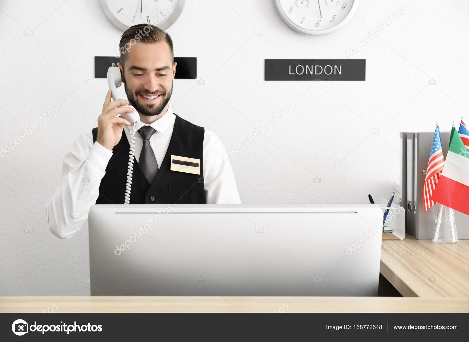 Male Hotel Receptionist