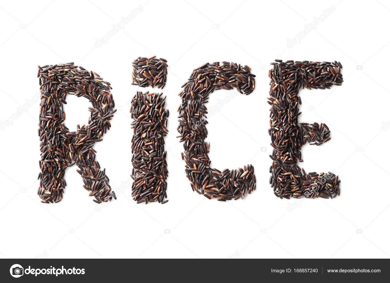 Composition with word Rice — Stock Photo © belchonock #168857240