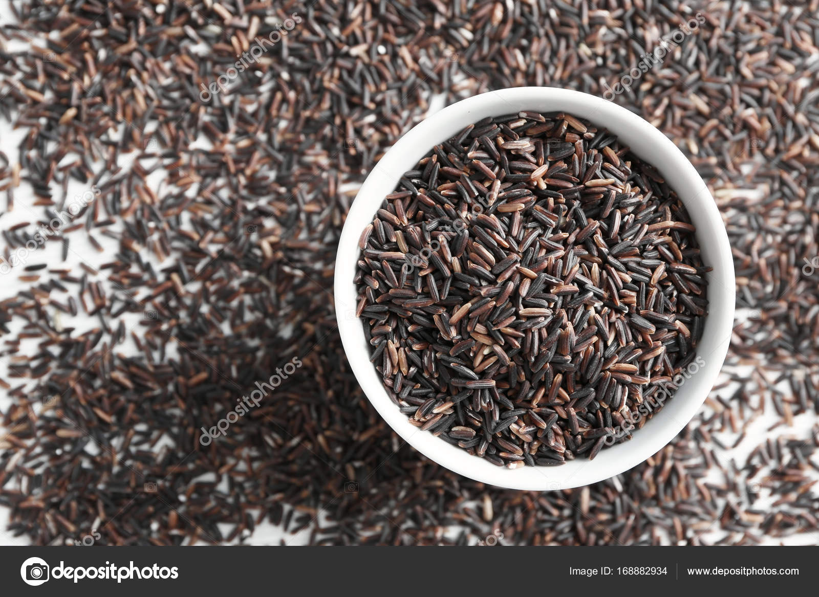 Raw wild rice Stock Photo by ©belchonock 168882934
