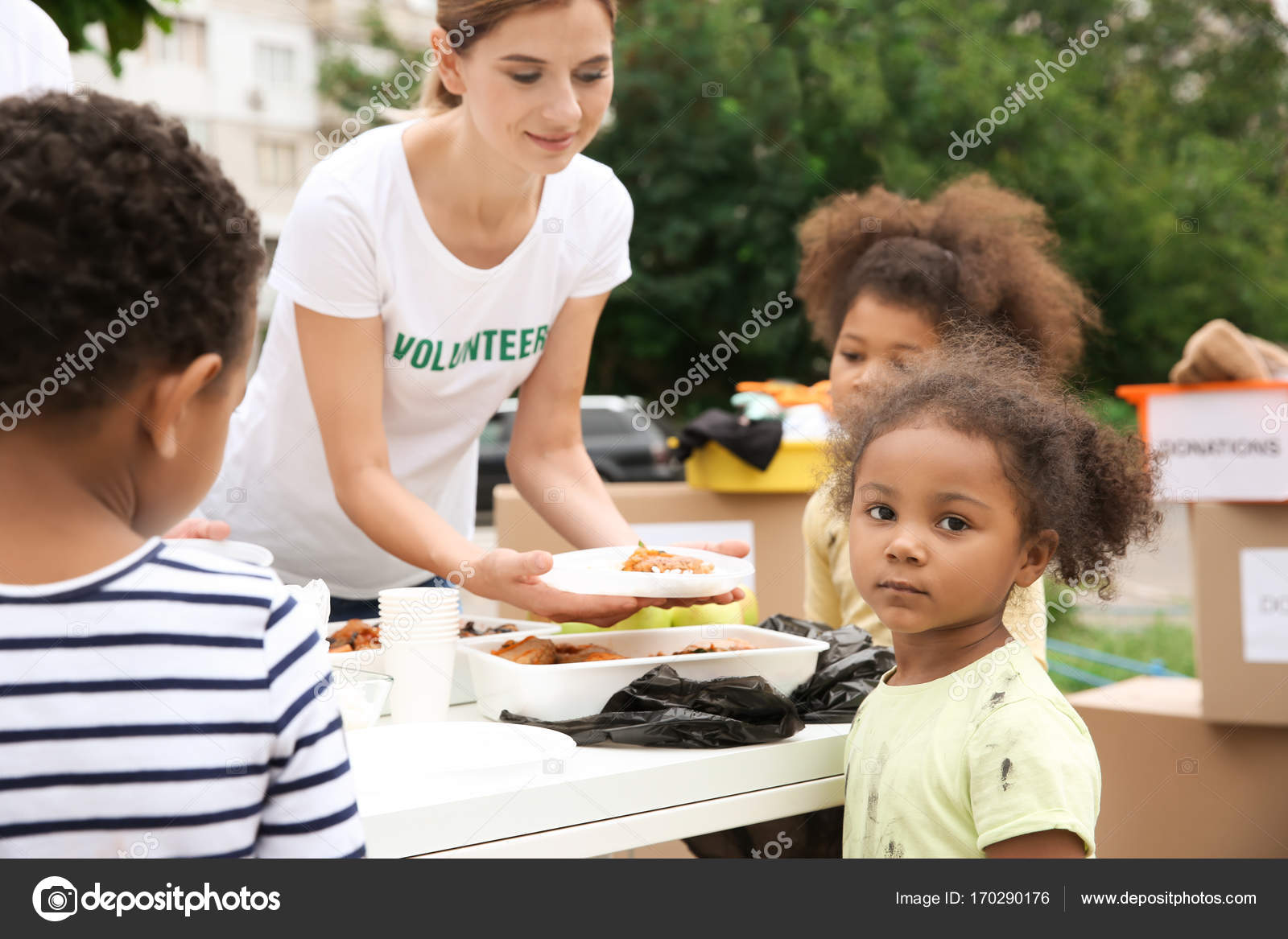 Poor African Children Food