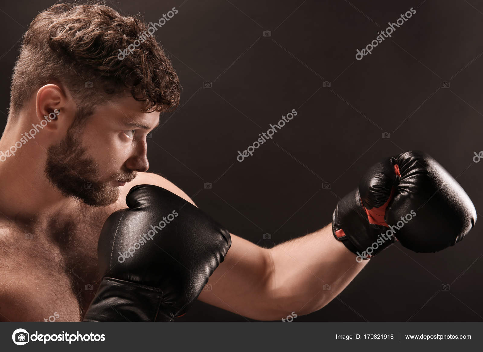 Male boxer on background Stock Photo by ©belchonock 170821918