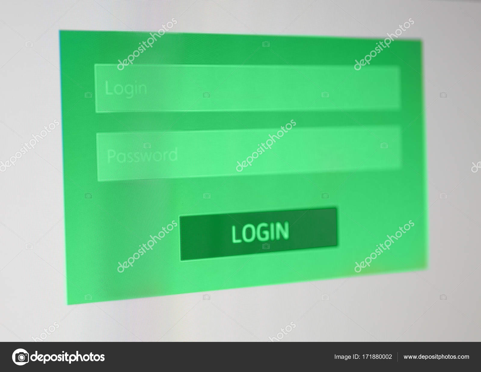 Login and password on screen — Stock Photo © belchonock #171880002